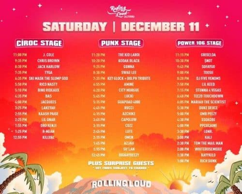 Rolling Loud Announces Set Times and Livestream Details For California