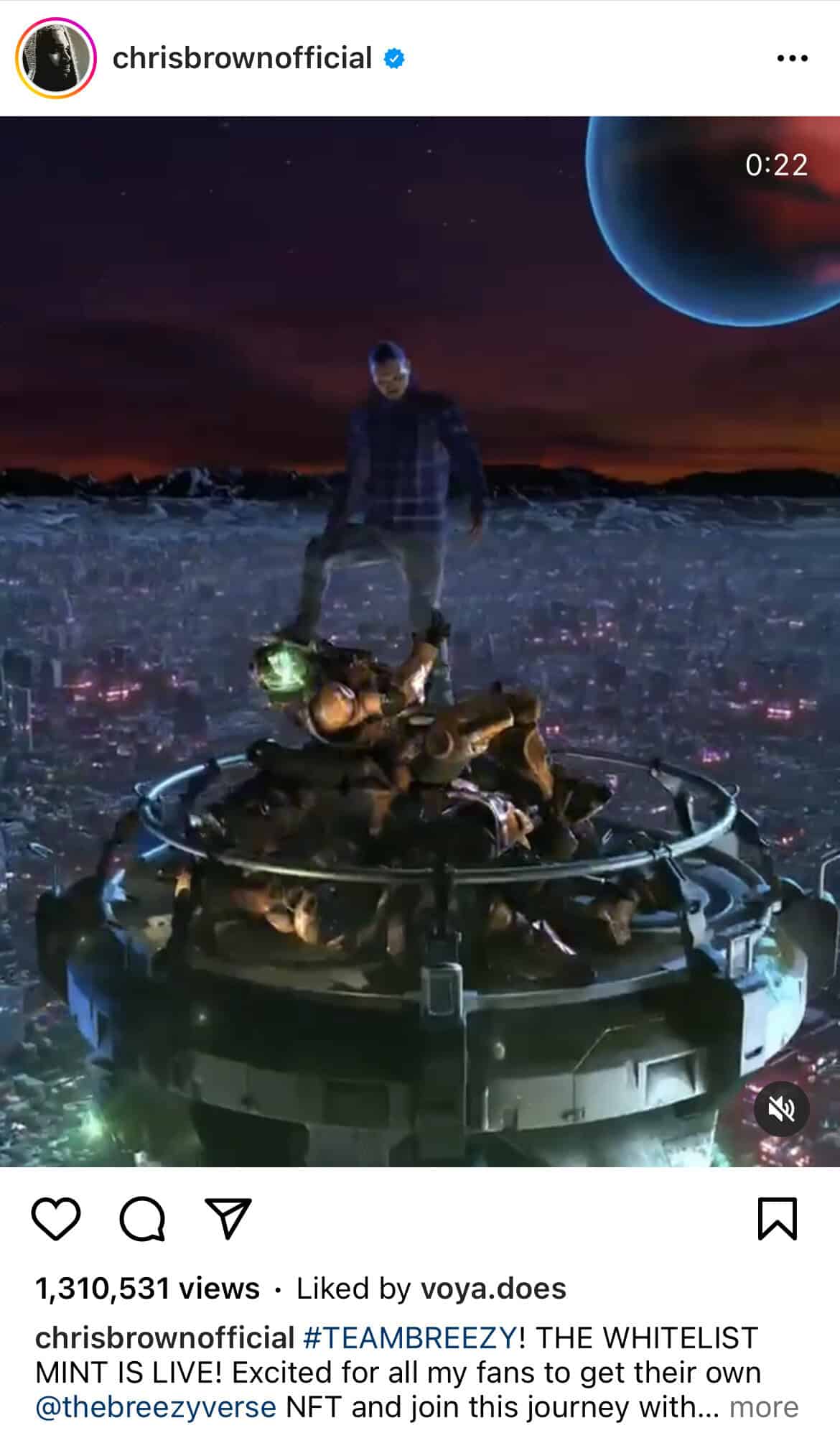 Chris Brown Drops “BREEZYVERSE” NFT - The Source