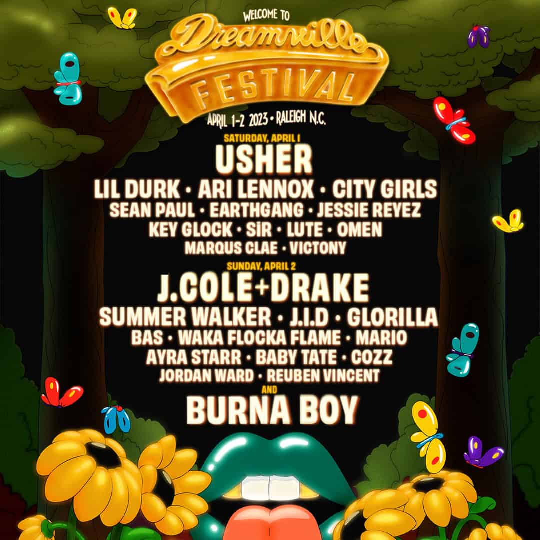 J. Cole and Dreamville Announce Drake, Burna Boy, Usher, Summer Walker ...