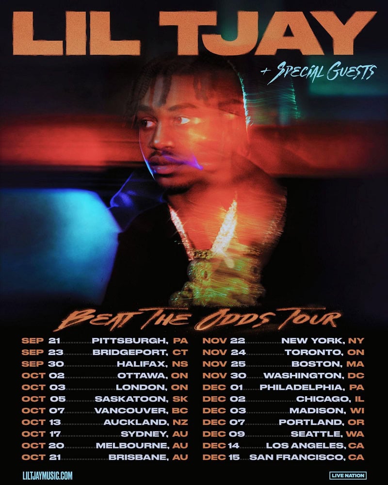 Lil Tjay Announces International 'Beat The Odds' Tour