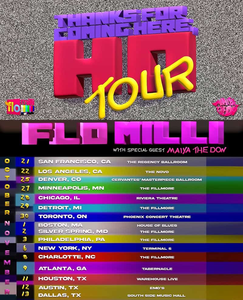 Flo Milli Announces 'THANKS FOR BEING HERE, HO Tour'