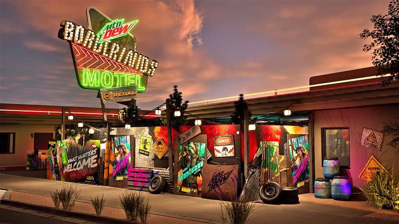Experience Pandora IRL at the Mountain Dew Borderlands Motel