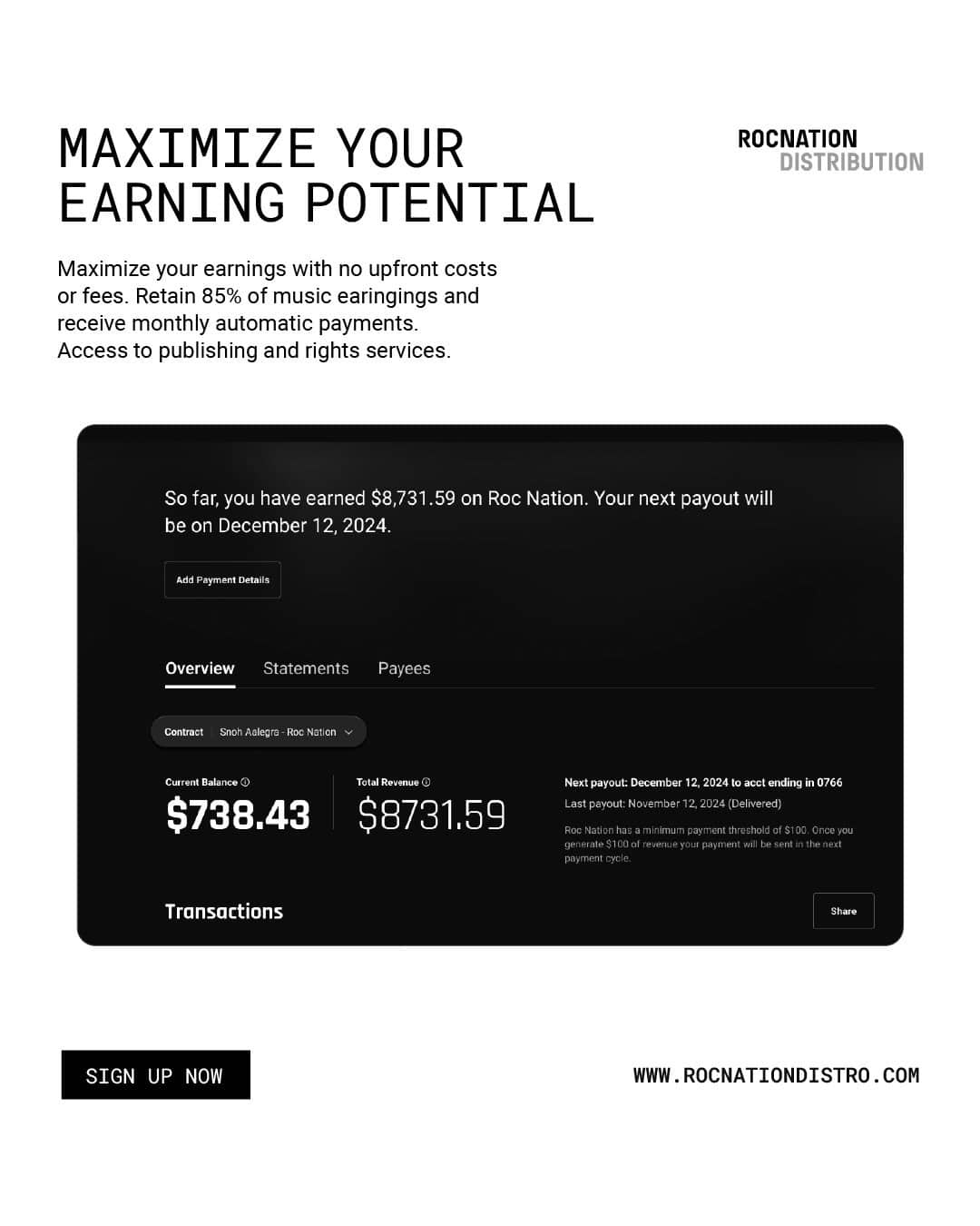 The Source |Roc Nation Distribution Launches Advanced Dashboard to ...