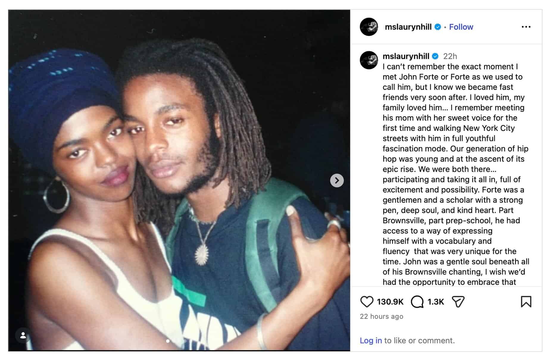 The Source |Lauryn Hill Remembers John Forté as Tributes Pour In ...